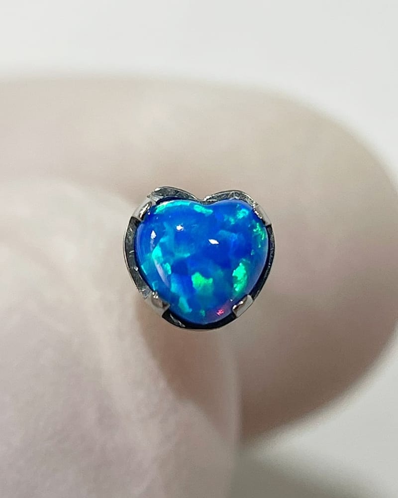 Joya Piercing Corazón Azul - Eight Piercing Colombia - Tienda online